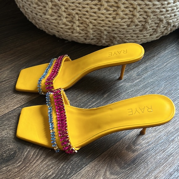 RAYE | Shoes | Lavan Mule In Mustard | Poshmark